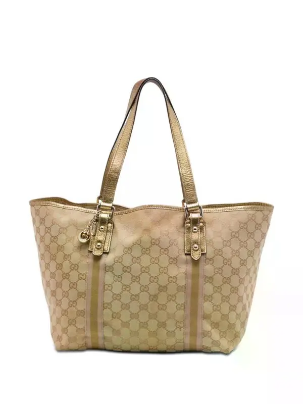 Gucci 2016-2026 Large Gg Canvas Jolicoeur Tote Bag - Gold