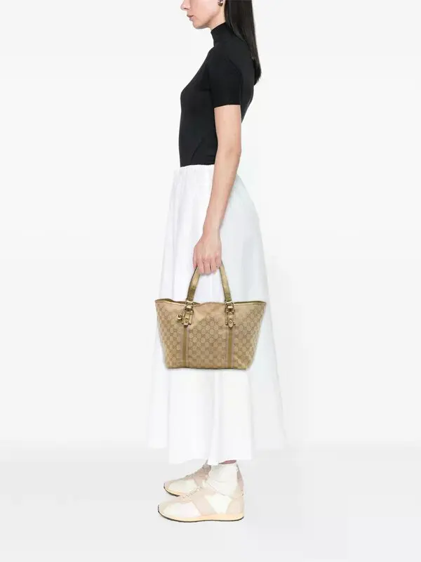 Gucci Large Gg Canvas Jolicoeur Tote Bag - Gold