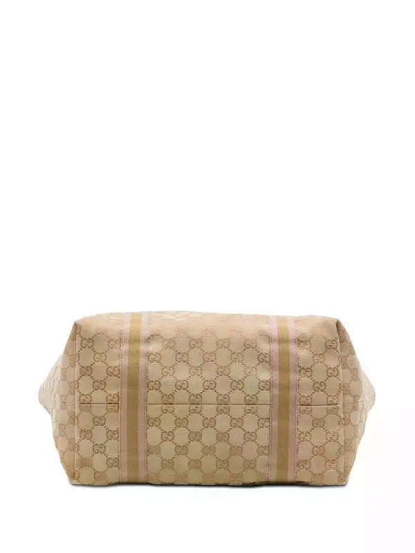 Gucci Large Gg Canvas Jolicoeur Tote Bag - Gold