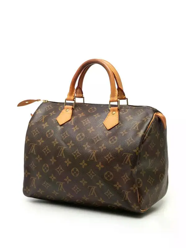 LOUIS VUITTON 2005 Monogram Speedy 30 Boston Bag - Brown