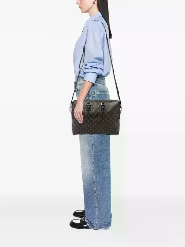 LOUIS VUITTON Monogram Macassar Business Bag