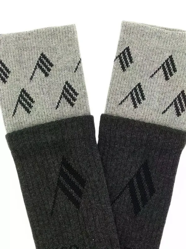 Attico Double-layer Logo-intarsia Socks