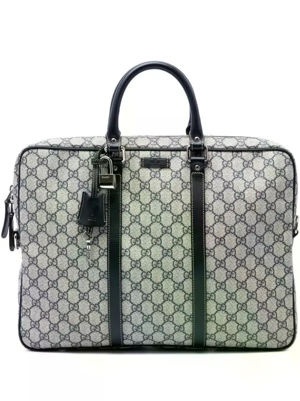 Gucci 2016-2026 Gg Supreme Business Bag - Neutrals