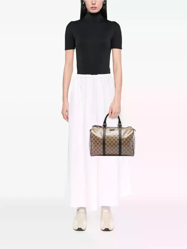 Gucci Medium Gg Crystal Joy Boston Bag - Neutrals