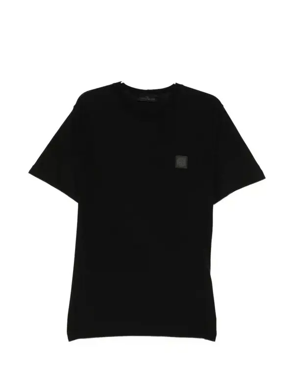 Stone Island Logo-patch T-shirt - Black