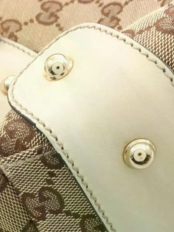 Gucci 2000-2015 Small Gg Canvas Horsebit Pelham Shoulder Bag - Neutrals