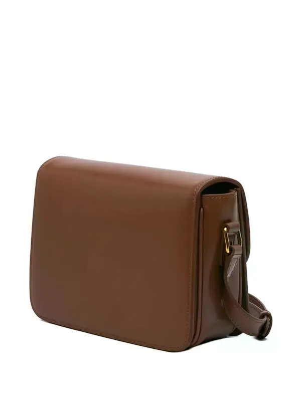 Celine Shiny Calfskin Triomphe Crossbody Bag