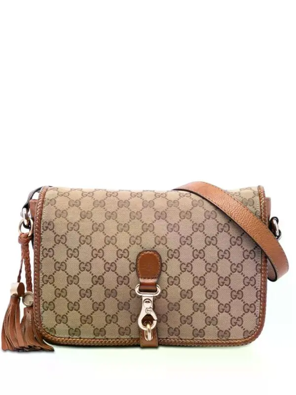 Gucci 2016-2026 Gg Canvas Marrakech Crossbody Bag - Neutrals