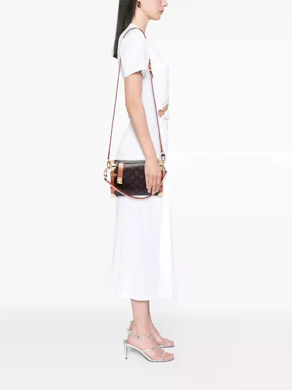 LOUIS VUITTON 1990-2010 Monogram Side Trunk Mm Satchel