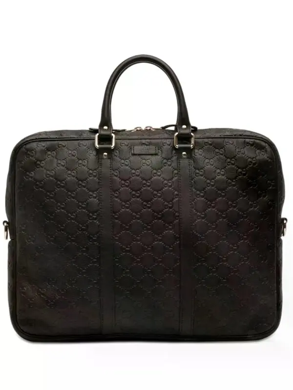 Gucci 2000-2015 Guccissima Business Bag - Brown