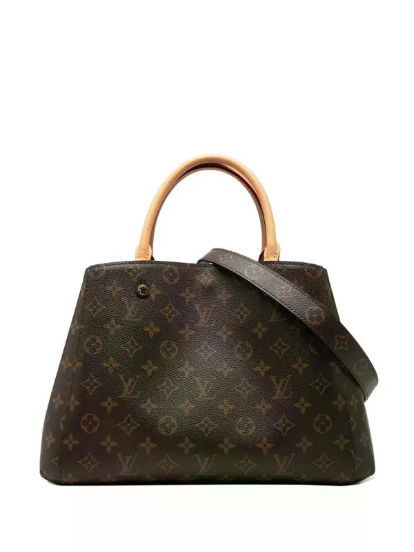 LOUIS VUITTON 2019 Monogram Montaigne Mm Satchel - Brown