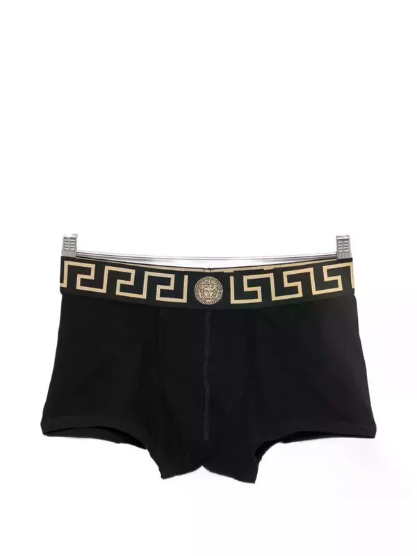Versace Logo-detail Boxers - Black