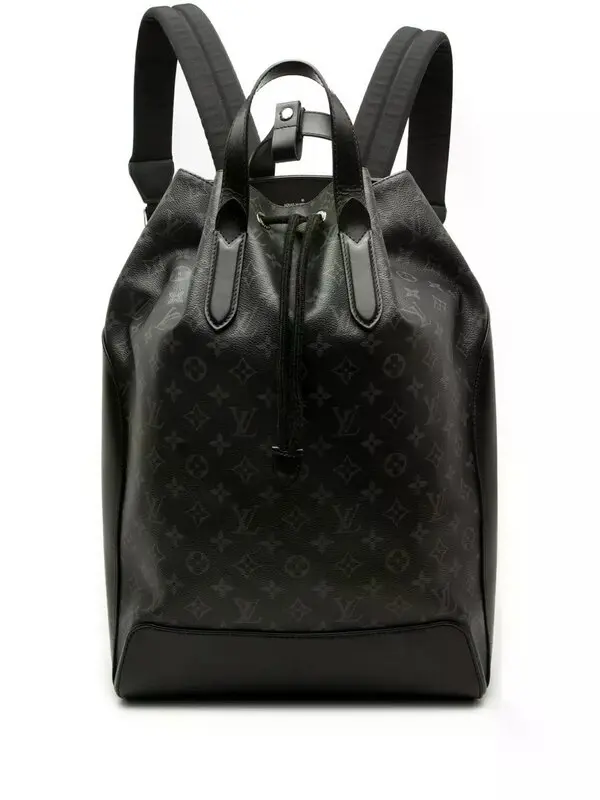 LOUIS VUITTON 2016 Monogram Eclipse Explorer Backpack - Black