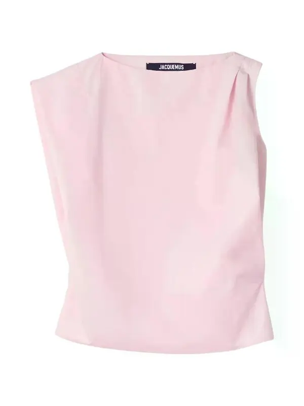 Jacquemus Drap Asymmetric Top - Pink