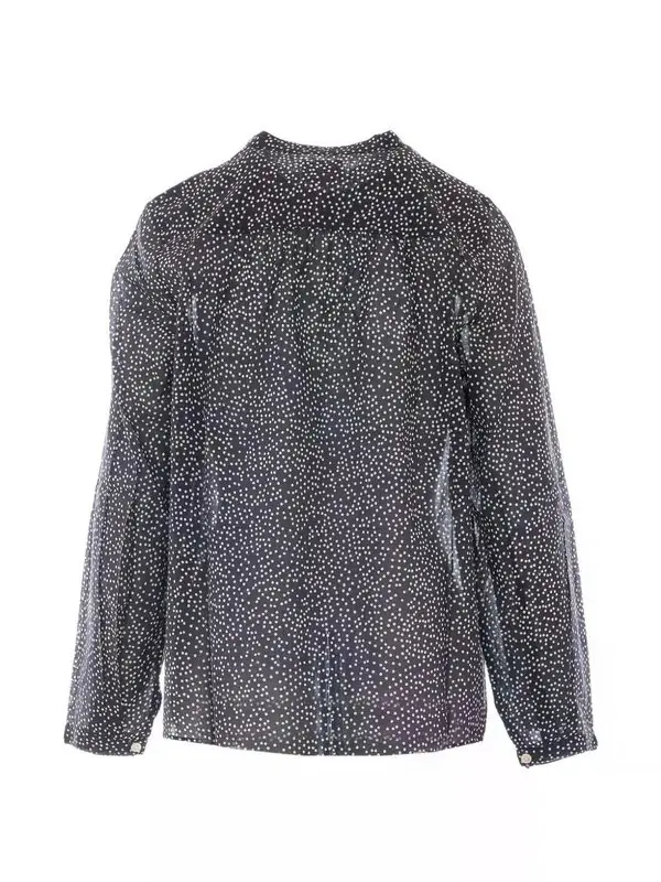 MARANT ETOILE Polka-dot Cotton Blouse - Black