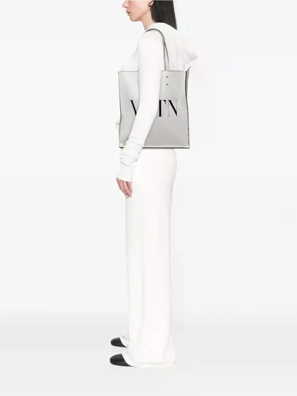 Valentino Garavani Rockstud Vltn Leather Satchel - White