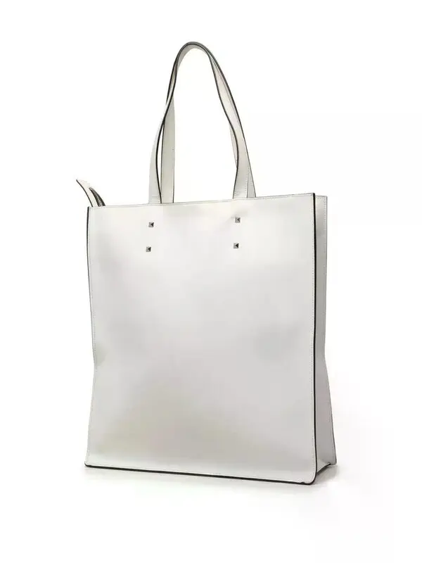 Valentino Garavani Rockstud Vltn Leather Satchel - White