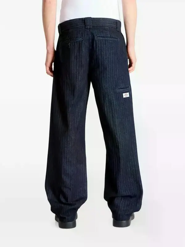 Dickies Selvedge Herringbone-denim Trousers - Blue
