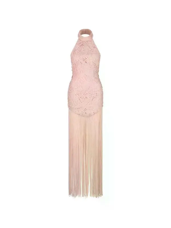 ATOIR Elle Fringed Textured-finish Maxi Dress