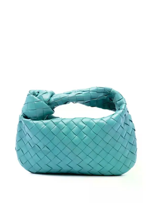 Bottega Veneta 2012-2026 Mini Nappa Intrecciato Jodie Hobo Bag - Blue