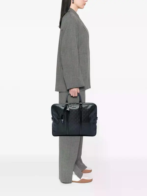 Gucci 2016-2026 Gg Imprime Business Bag - Black