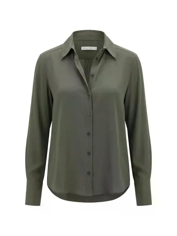 Patrizia Pepe Logo-plaque Long-sleeve Shirt - Green