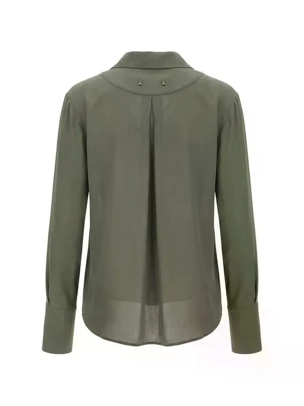 Patrizia Pepe Long-sleeve Shirt With Logo Plaque