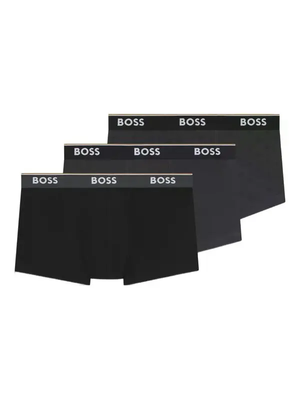 BOSS Logo-waistband Boxers - Black