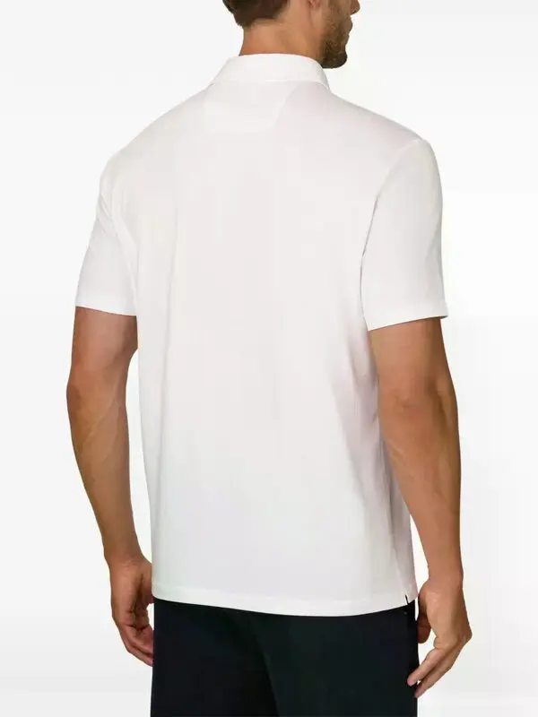 Boggi Milano Polo In Stretch Supima Cotton Jersey - White