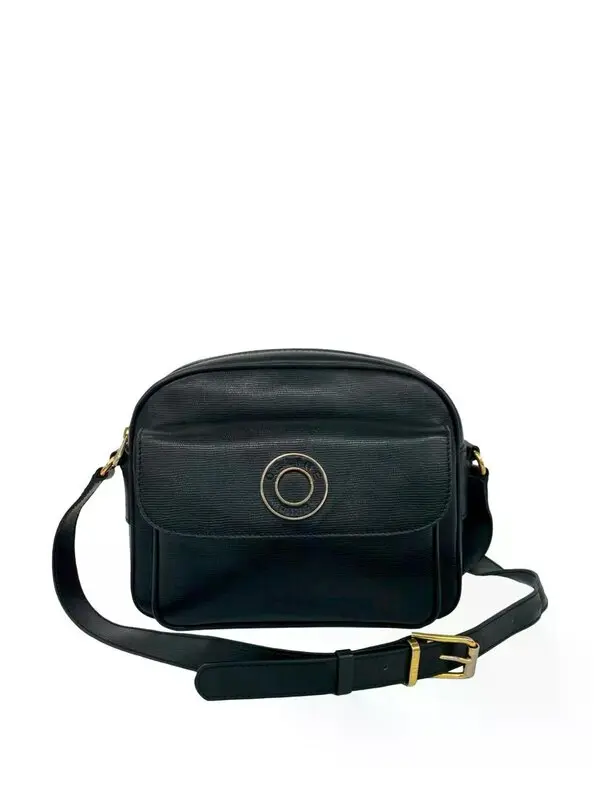 Celine 1994 Leather Crossbody Bag - Black