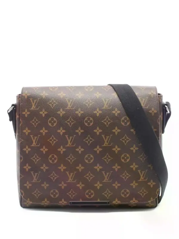LOUIS VUITTON 2015 Monogram Macassar District Mm Crossbody Bag - Brown