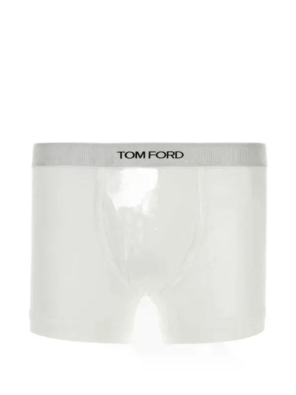 TOM FORD Logo-waistband Boxers - White