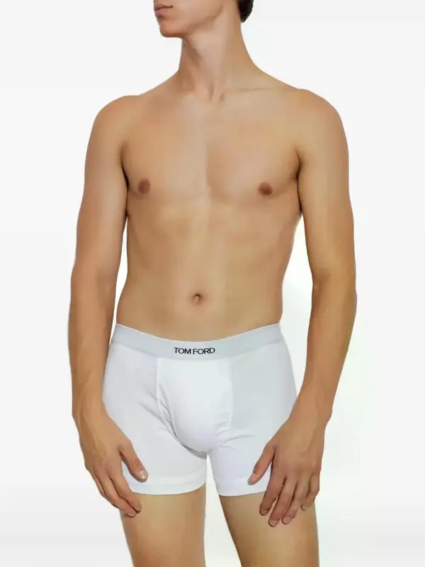 TOM FORD Logo-waistband Boxers - White