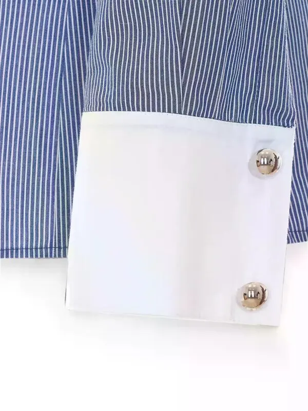 Pinko Striped Embroidered Logo Shirt