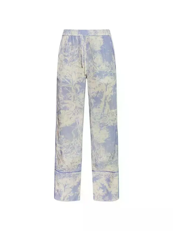 Off-White City Printed Piped Trousers - Purple