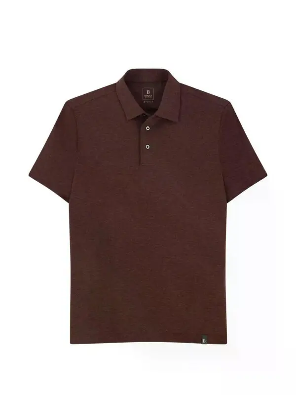 Boggi Milano Polo In Piqué Cotton Blend B Tech - Red