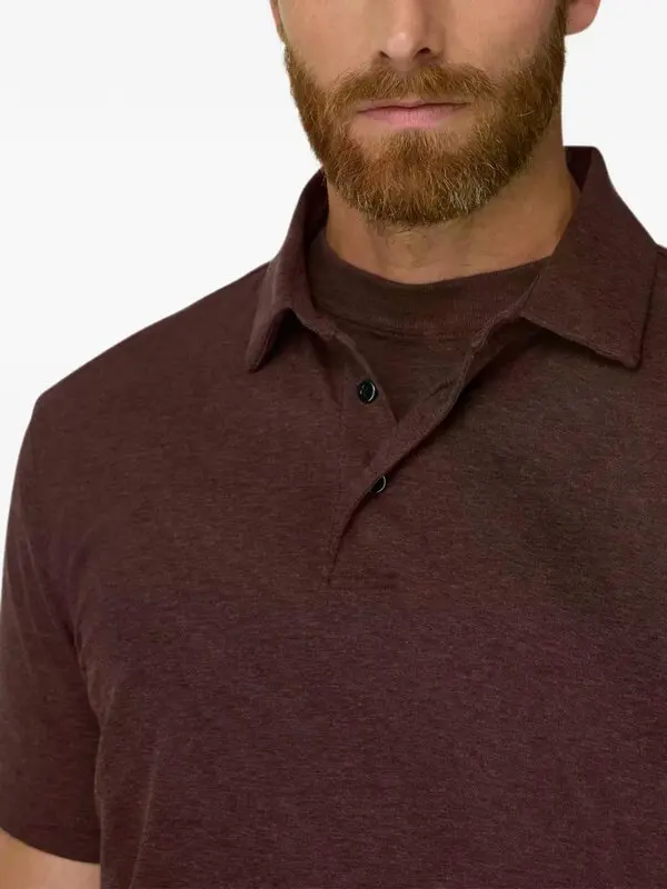 Boggi Milano Polo In Piqué Cotton Blend B Tech - Red