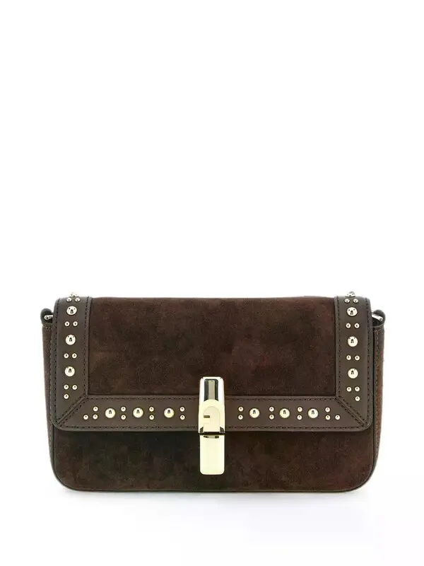 Furla Iride Stud-embellished Crossbody Bag - Brown