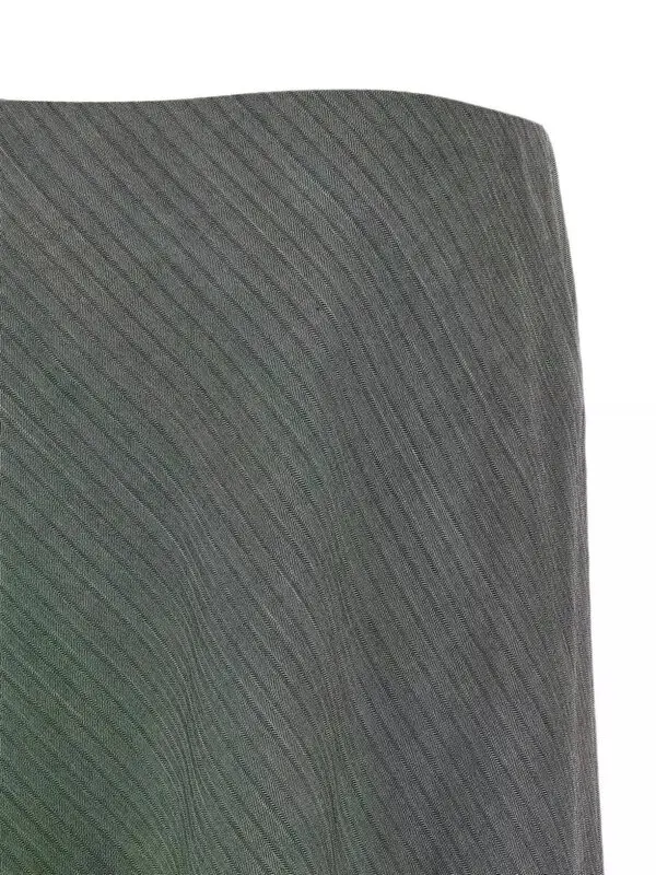 Alberta Ferretti Herringbone-weave Maxi A-line Skirt - Grey