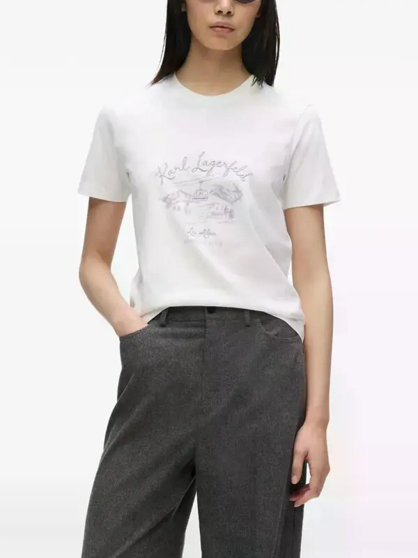 Karl Lagerfeld Après Ski Club T-shirt In Organic Cotton