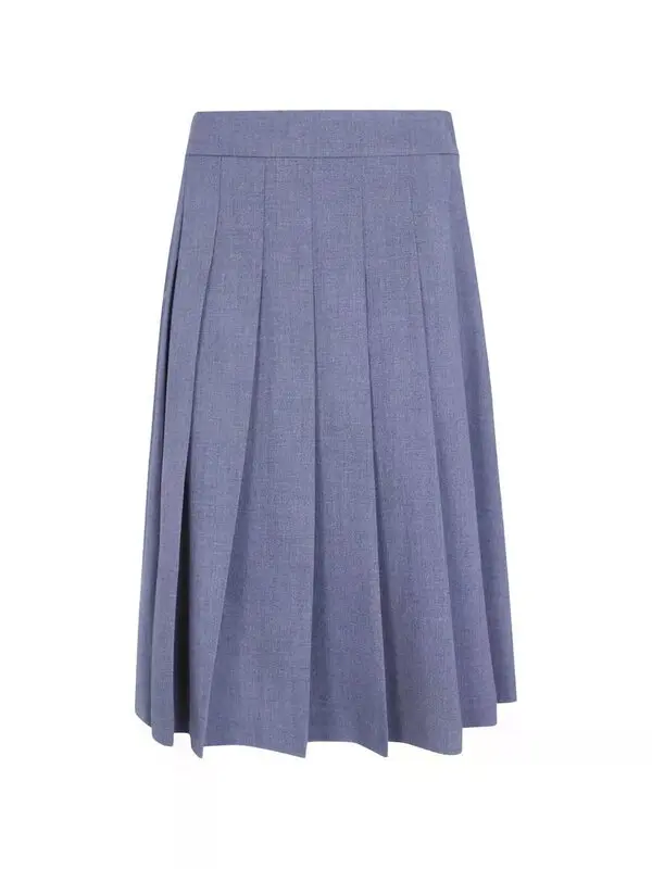 DRHOPE Pleated Midi Skirt - Grey