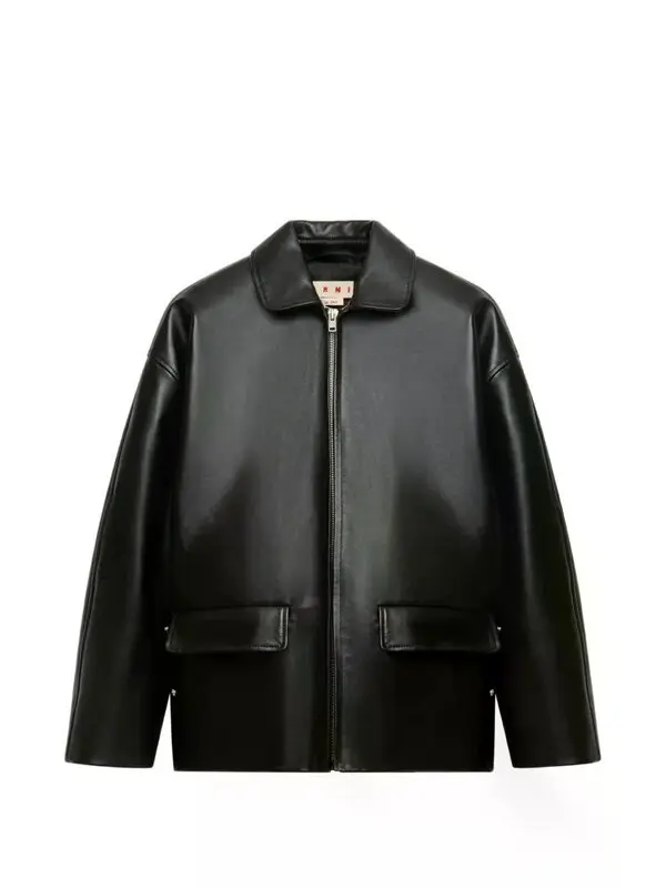 Marni Zip-up Leather Jacket