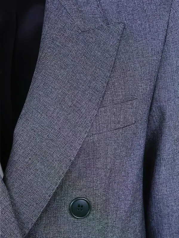DRHOPE Double-breasted Peak-lapel Blazer