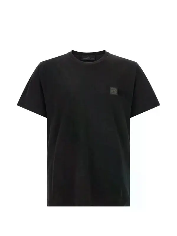 Stone Island Logo-patch T-shirt - Black