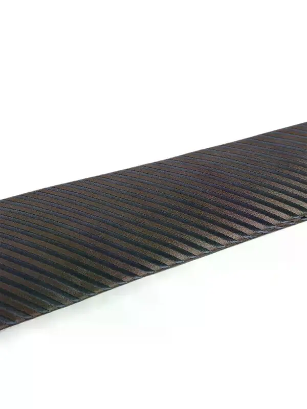 Giorgio Armani Diagonal-stripe Silk Tie - Brown