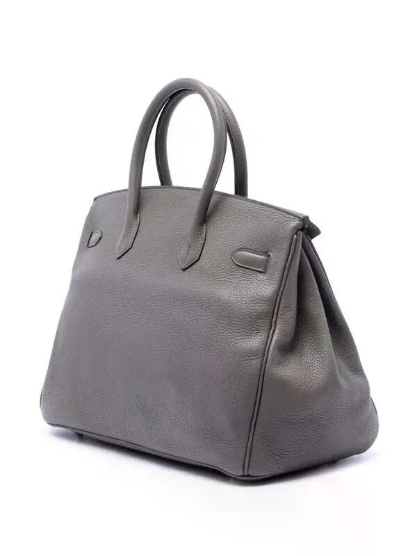 Hermès 2011-2013 Clemence Birkin Retourne 35 Handbag - Grey