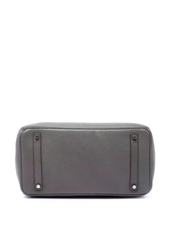 Hermès 2011-2013 Clemence Birkin Retourne 35 Handbag - Grey