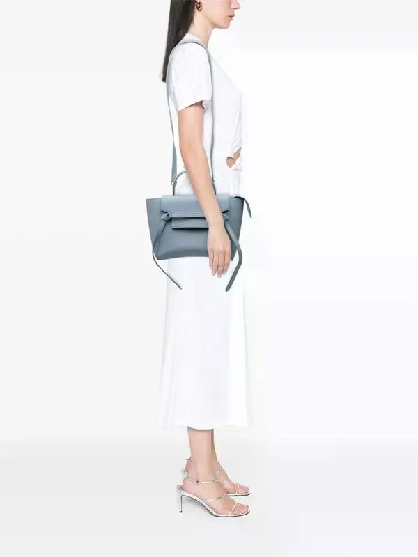Celine 2017 Micro Grained Calfskin Belt Bag Satchel - Blue