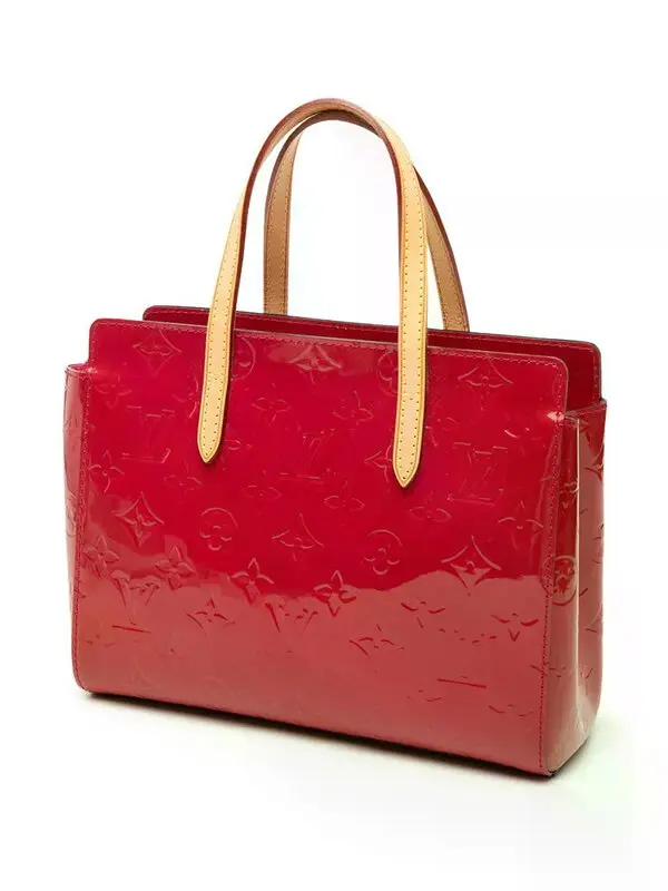 LOUIS VUITTON Monogram Vernis Catalina Bb Handbag - Red