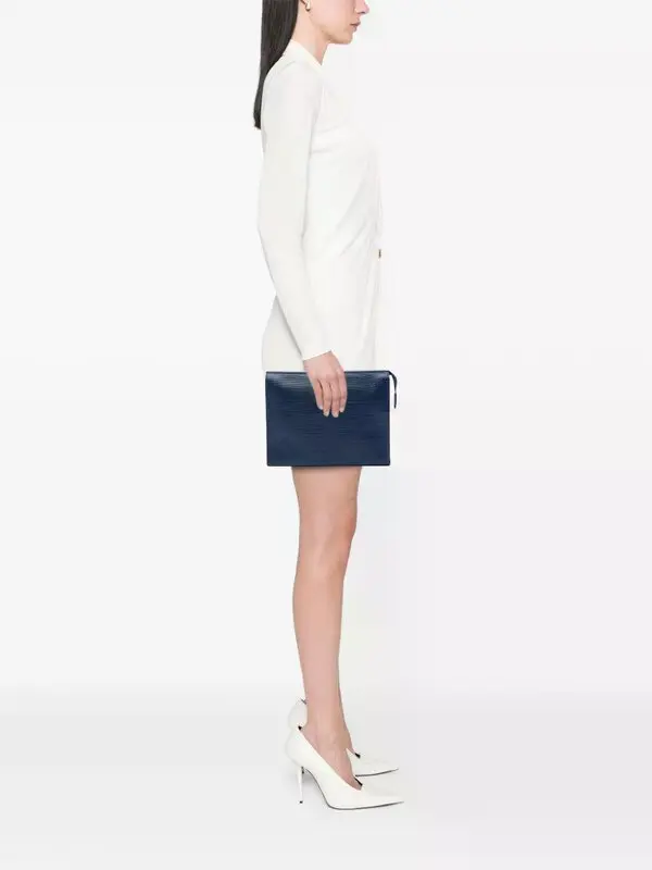LOUIS VUITTON 2018 Epi Toiletry Pouch 26 Clutch Bag - Blue